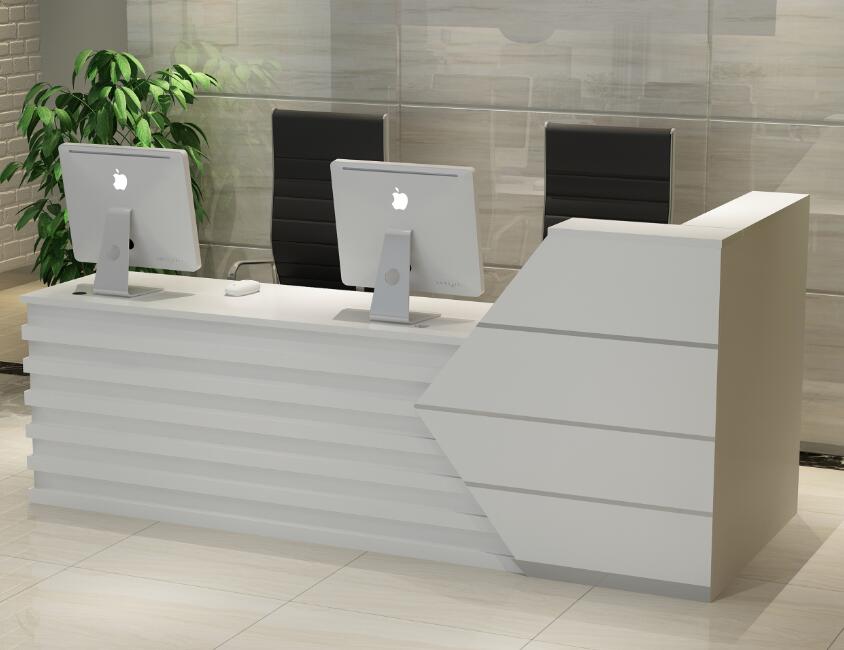 Wood nail reception front desk beauty table checkout counter salon ...